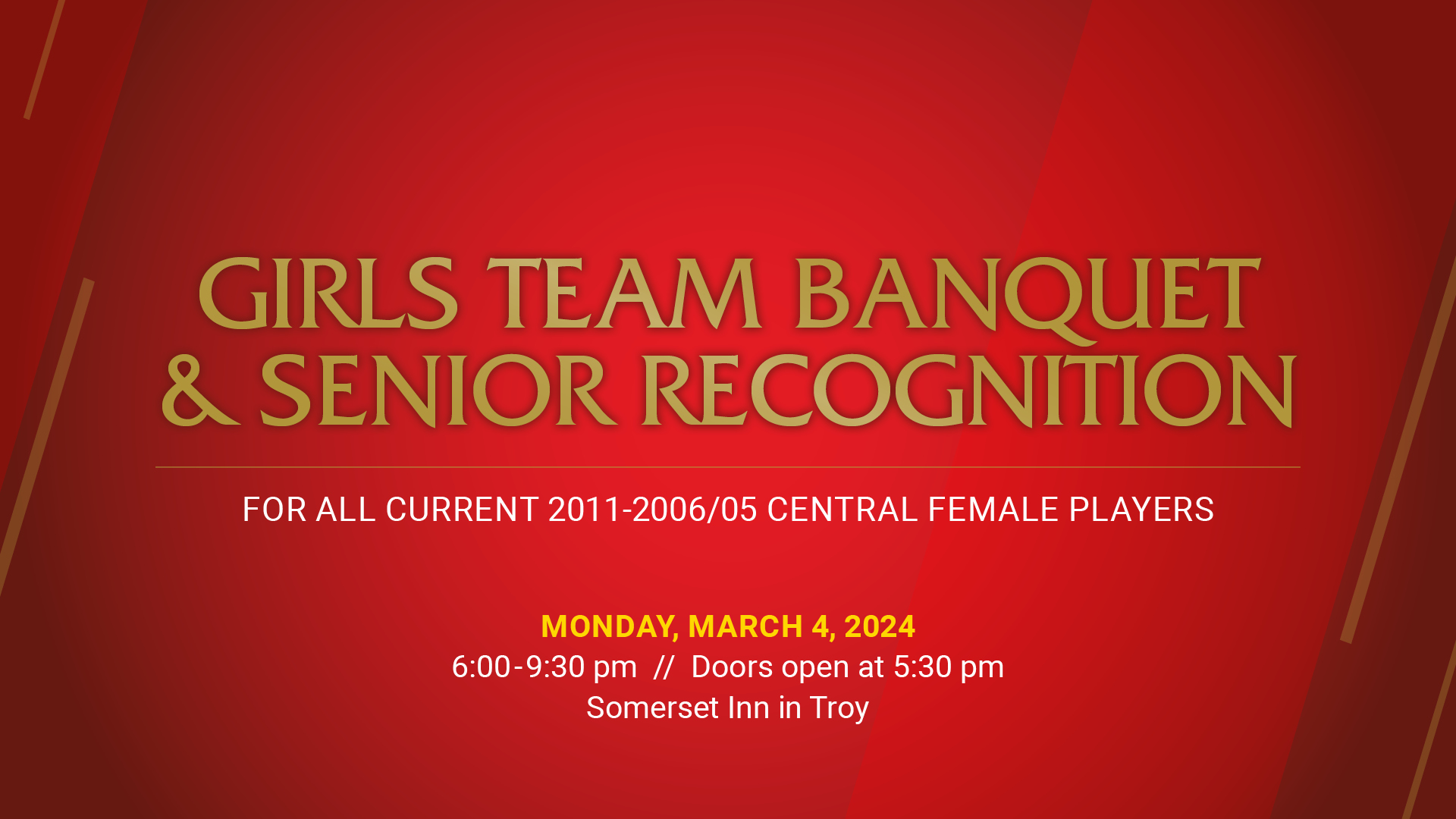 Central Girls Banquets - Liverpool FC International Academy Michigan